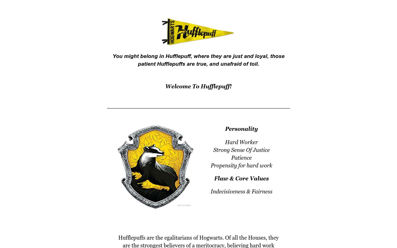Hufflepuff